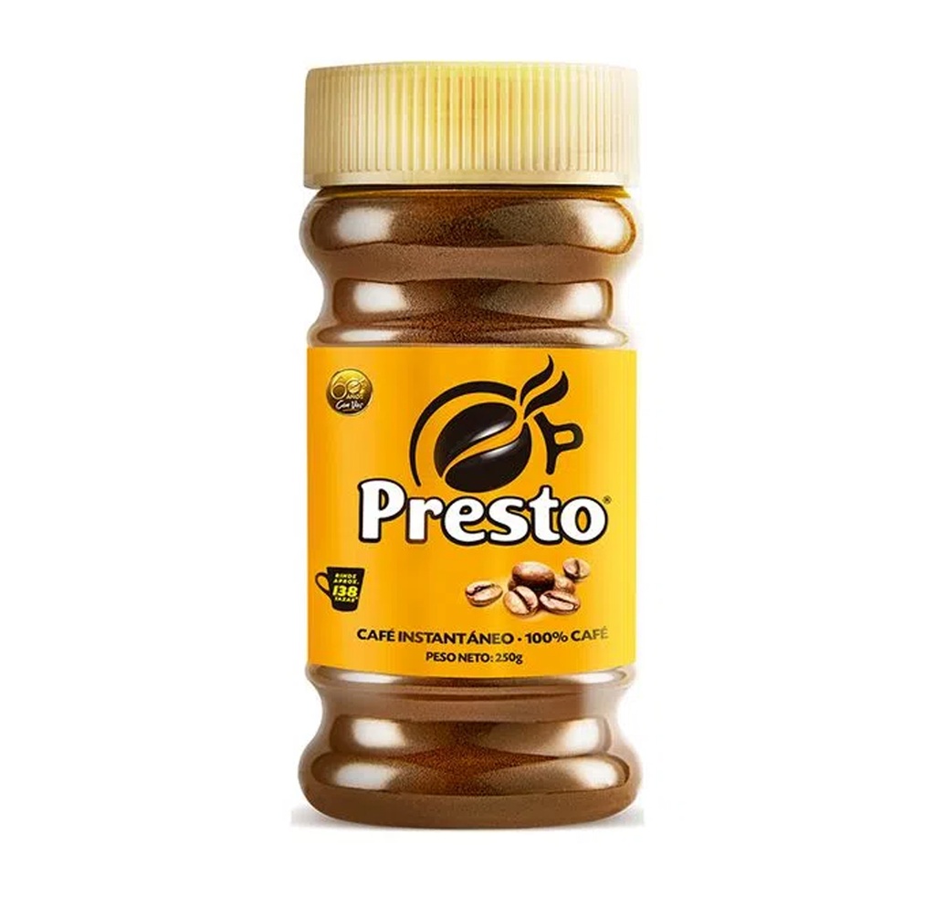 Café Instantáneo Presto 250Gr | PRONISA