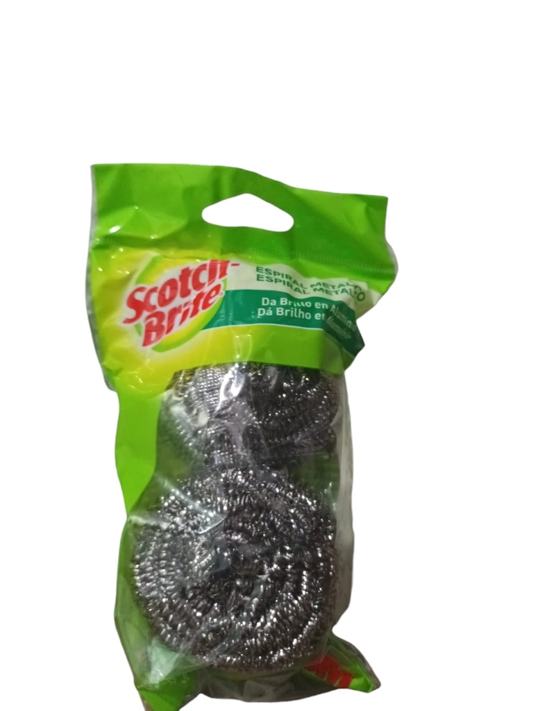 Scotch Brite Paste Metálico Espiral de Aluminio 2Pack | PRONISA